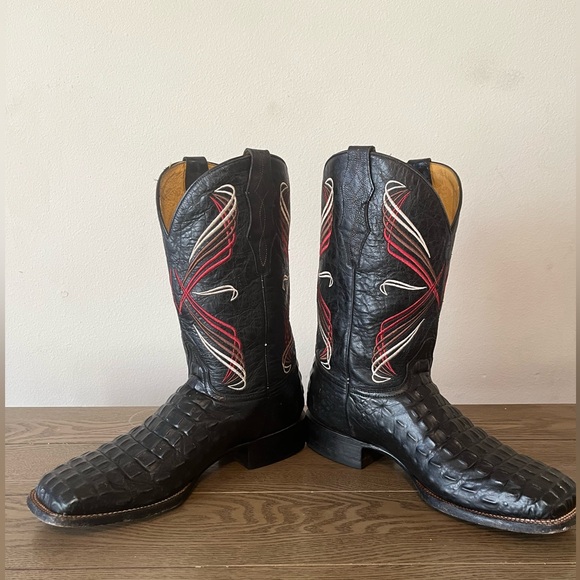 Cavenders | Shoes | Cavenders Mens Blackhornback Caiman Printsquare Toe ...